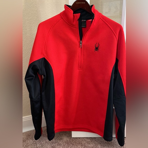 Spyder | Sweaters | New Mens Spyder Brand Pullover Sweater Red And ...